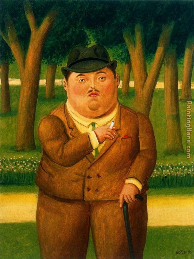 Fernando Botero En el parque painting anysize 50% off - En el parque ...