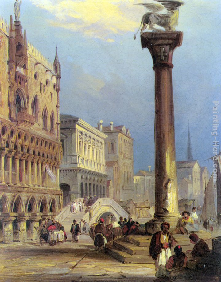 Edward Pritchett St. Marks and the Doges Palace, Venice Art Painting ...