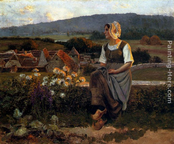 Jean Beauduin A Pensive Moment painting anysize 50% off - A Pensive ...