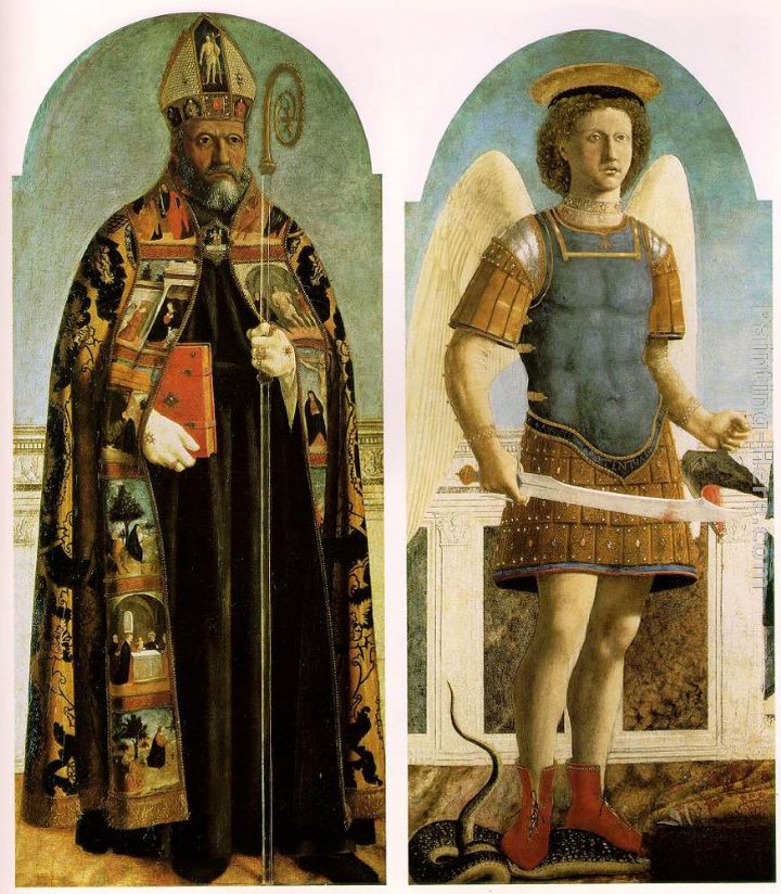 Piero della Francesca Polyptych of Saint Augustine painting anysize 50% ...