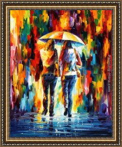 Leonid Afremov Rain Princess