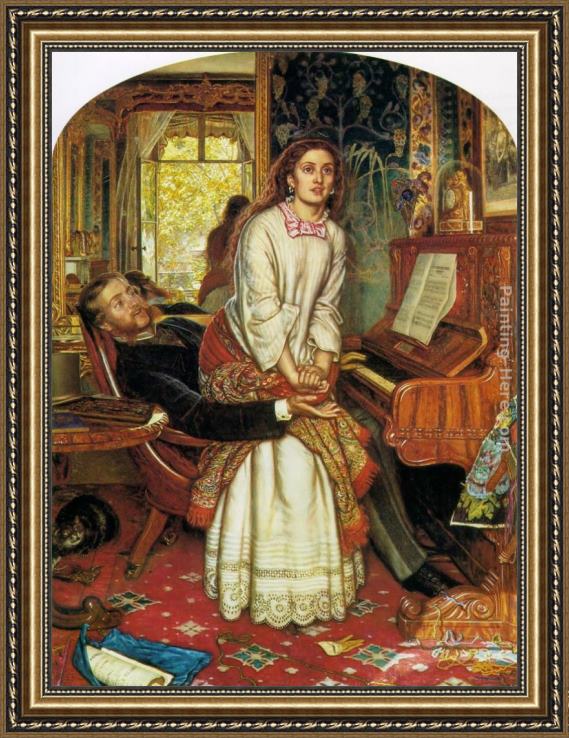 William Holman Hunt The Awakening Conscience Framed Painting for sale ...