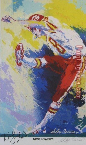 Leroy Neiman Nick Lowery painting anysize 50% off - Nick Lowery ...